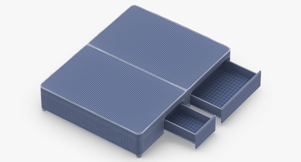 Bed base 08 charcoal 3D model - TurboSquid 1469046