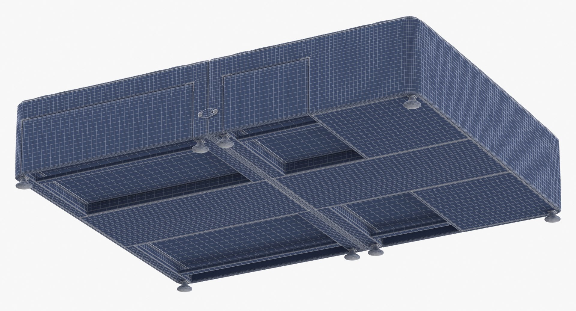 Bed base 08 charcoal 3D model - TurboSquid 1469046