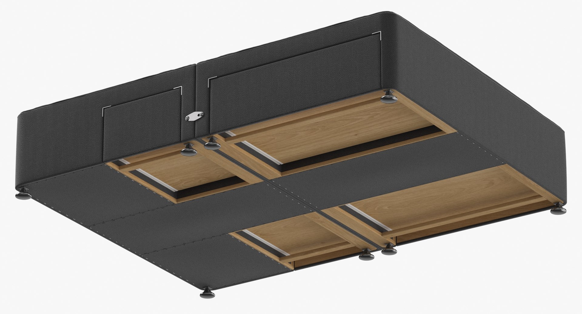 Bed base 08 charcoal 3D model - TurboSquid 1469046