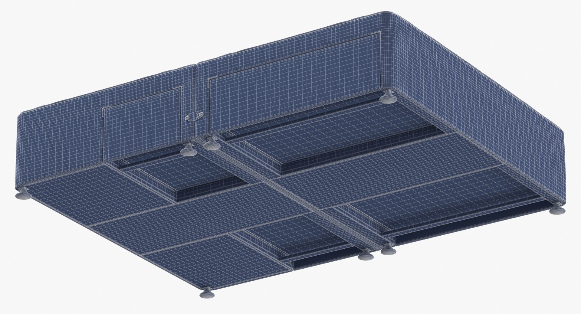 Bed base 08 charcoal 3D model - TurboSquid 1469046