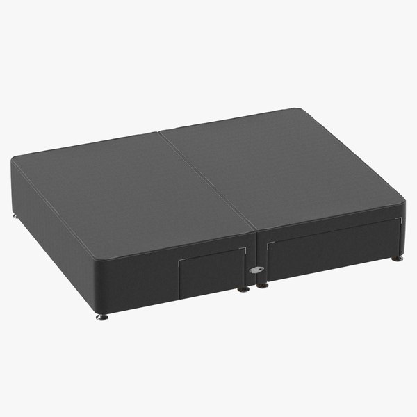 Bed base 08 charcoal 3D model - TurboSquid 1469046