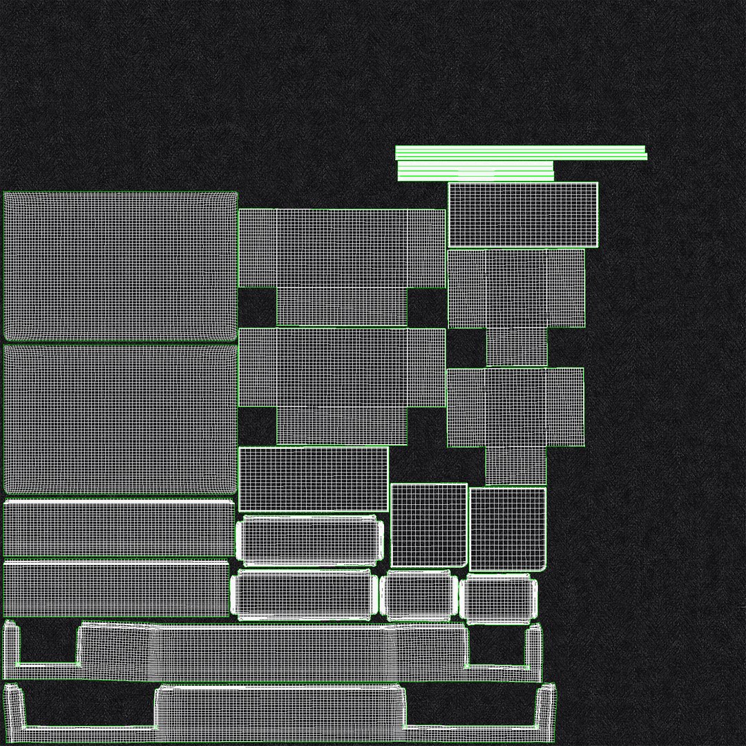 Bed base 08 charcoal 3D model - TurboSquid 1469046