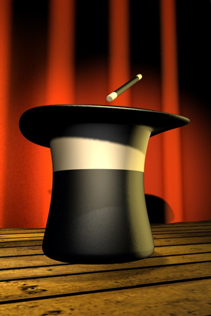 Magic Hat Stick 3d Model