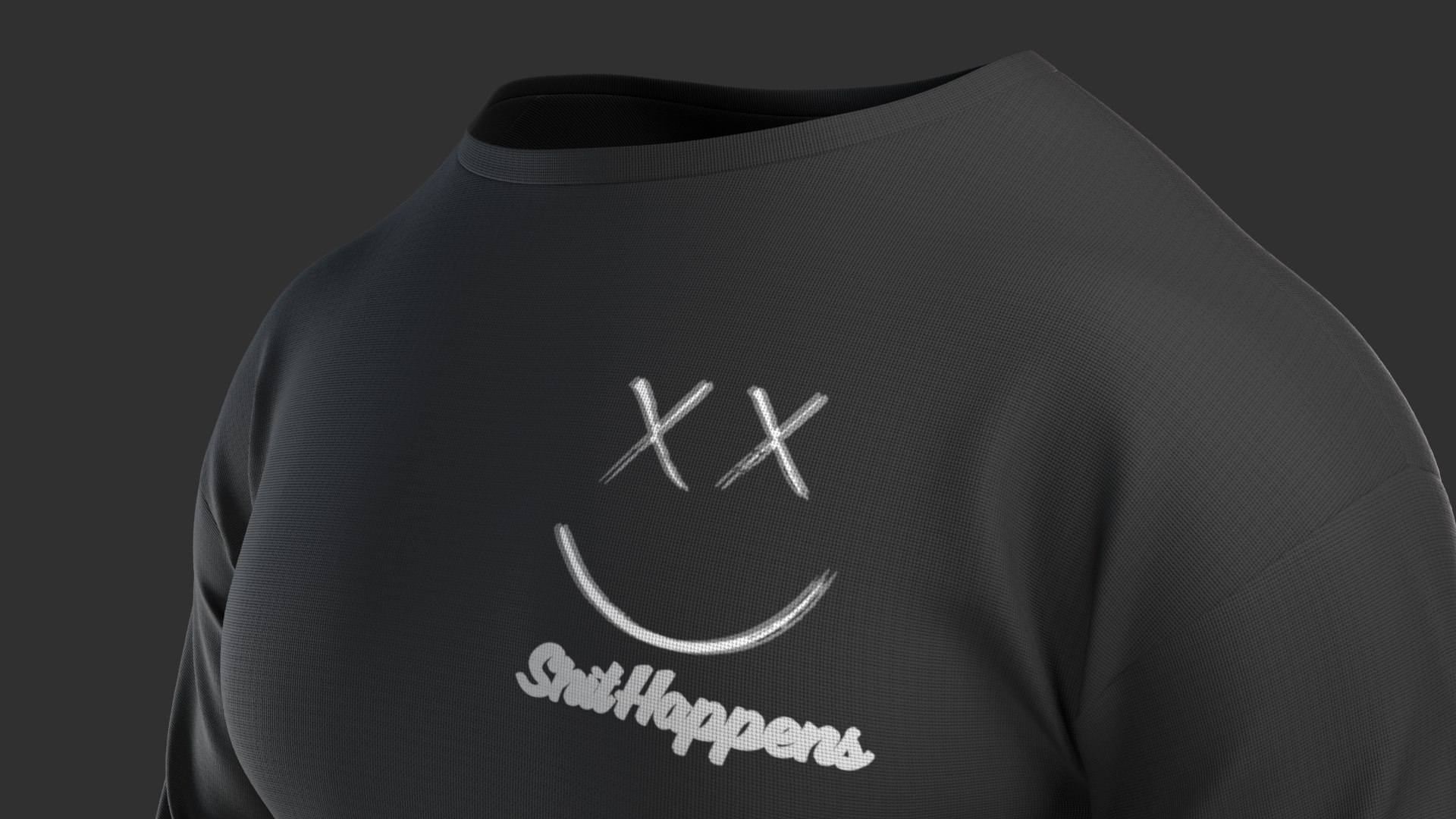 T-shirt ShitHappen 3D - TurboSquid 2079667