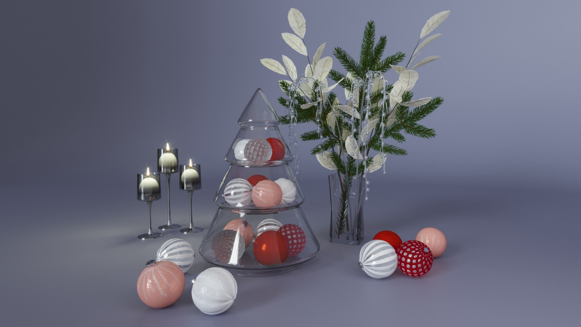 3D decoration table christmas - TurboSquid 1661357