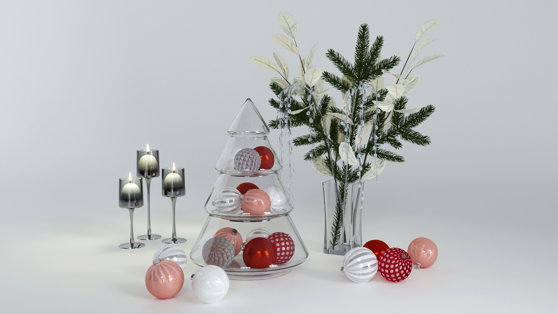 3D decoration table christmas - TurboSquid 1661357