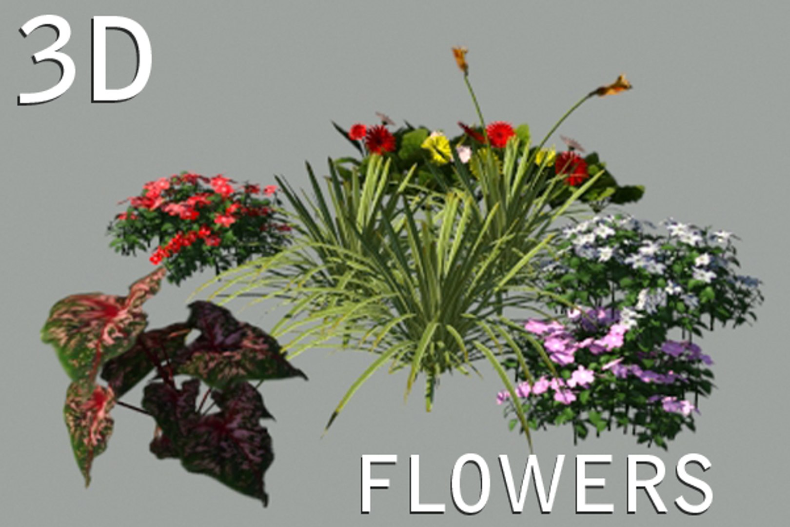 Flower Landscaping 3d Model