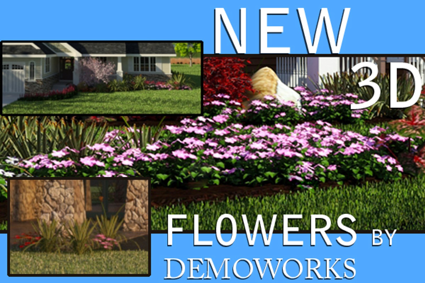 Flower Landscaping 3d Model