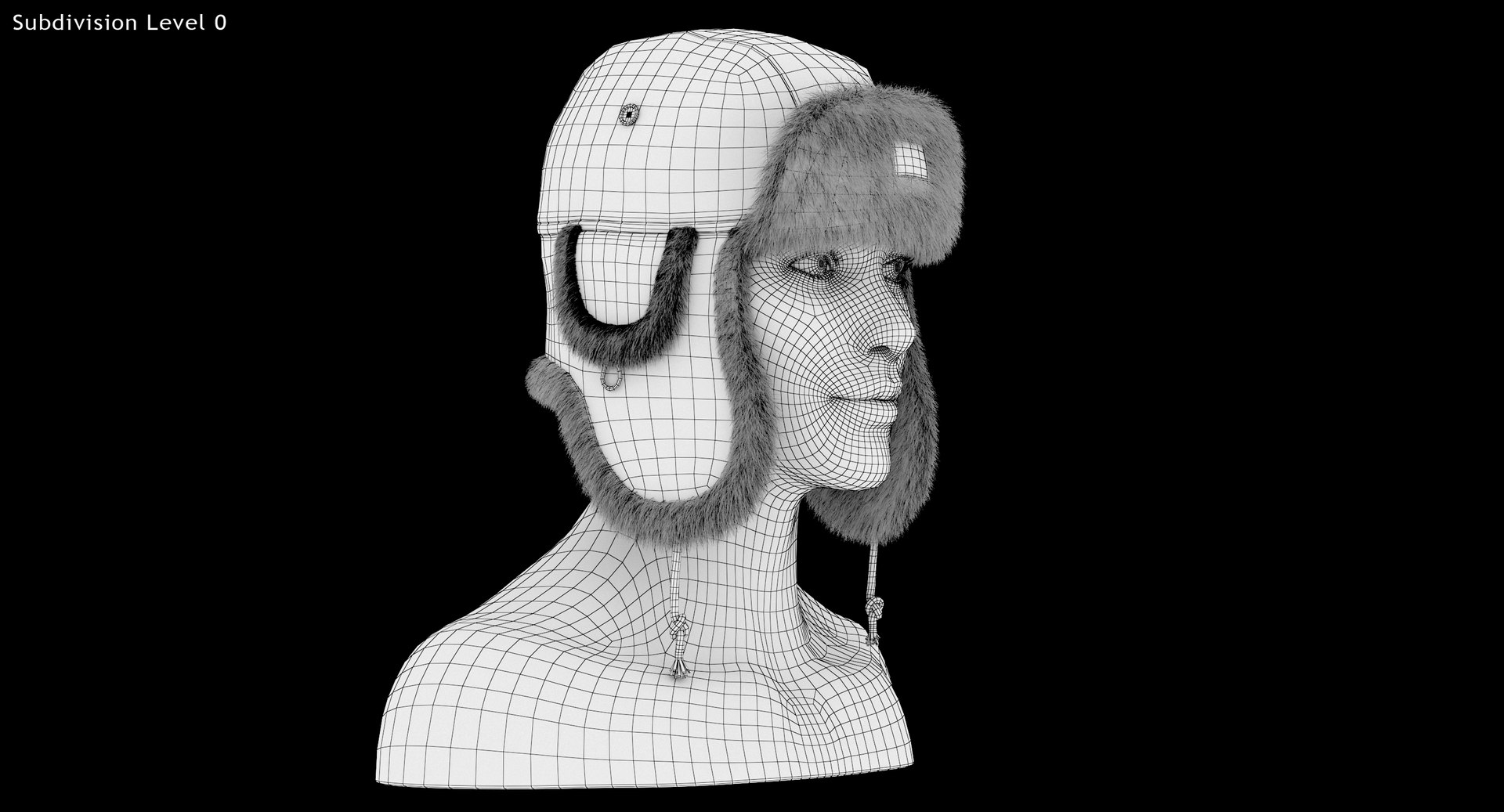 3D trapper hat model - TurboSquid 1330143