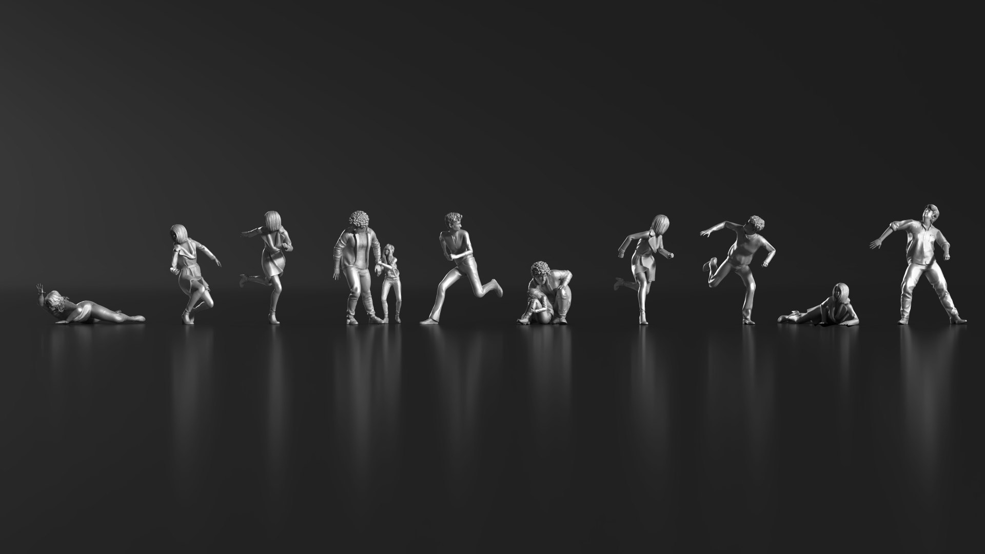3D HD People 26 Escape Model - TurboSquid 2216119