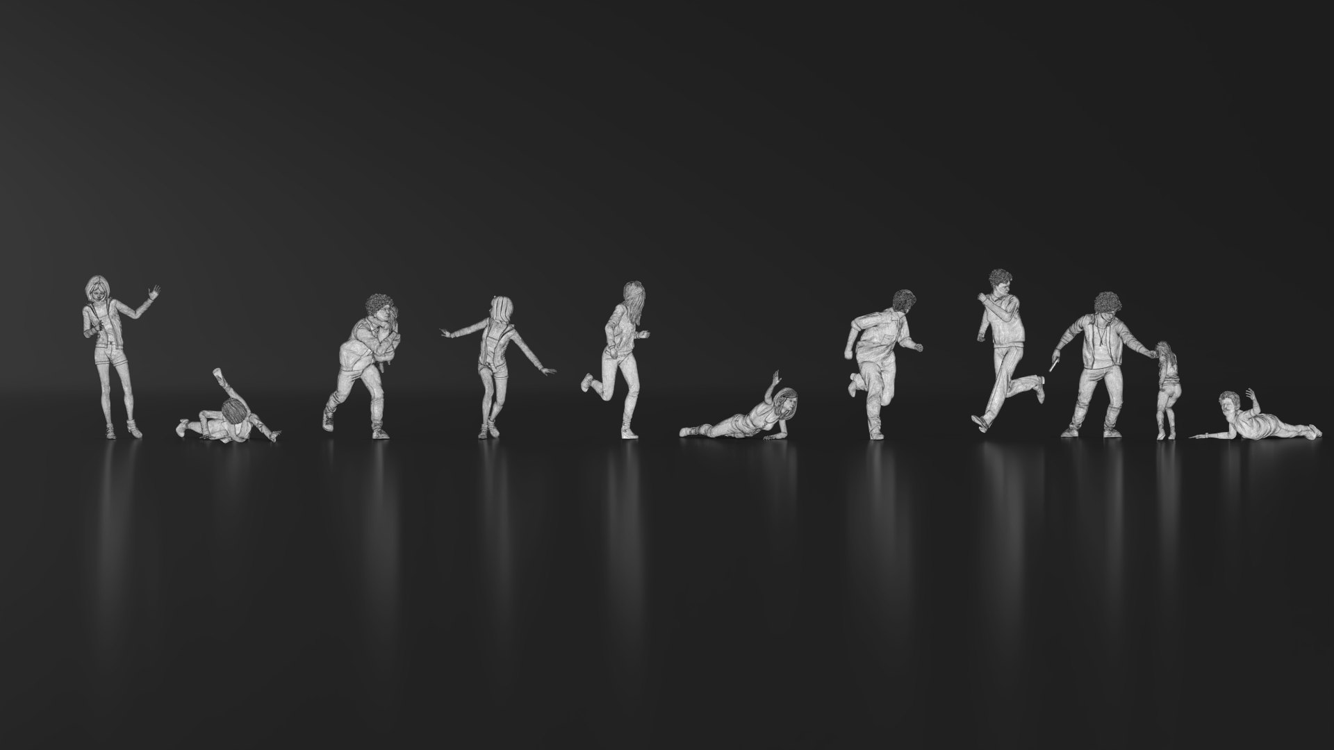 3D HD People 26 Escape Model - TurboSquid 2216119