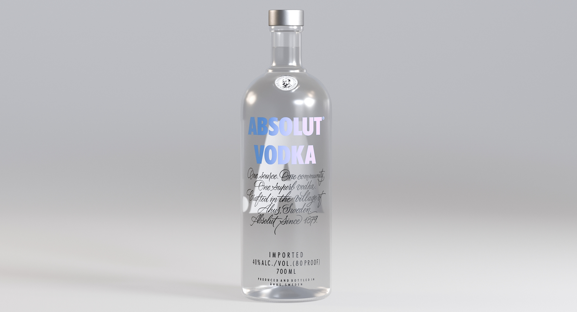Absolut Vodka 3D Model - TurboSquid 1374819