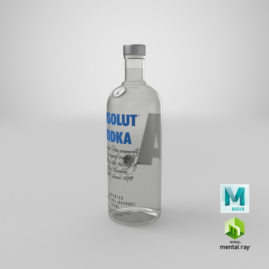 Absolut vodka 3D model - TurboSquid 1374819