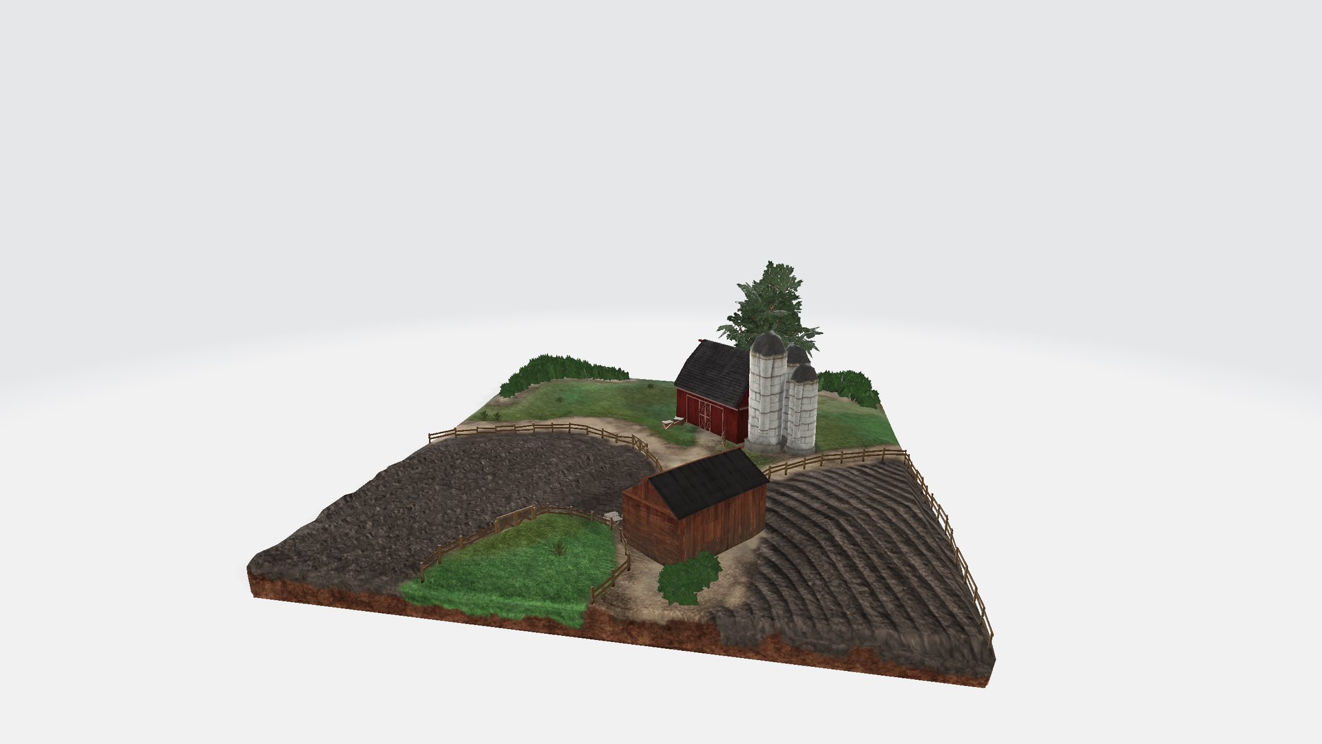 Farm Diorama 3D Model - TurboSquid 1493158