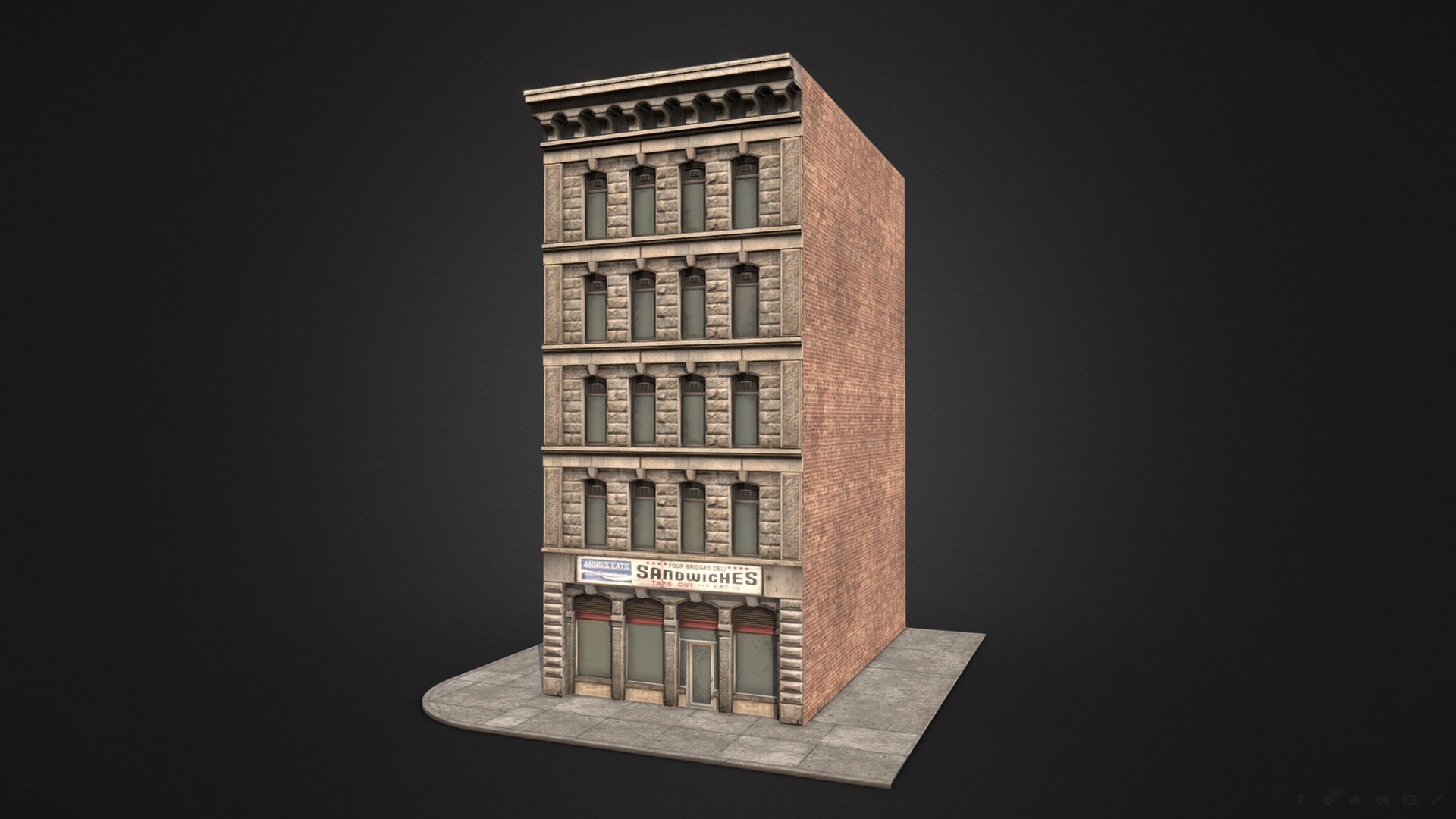 Old NYC Building PBR 3D Model - TurboSquid 2145027