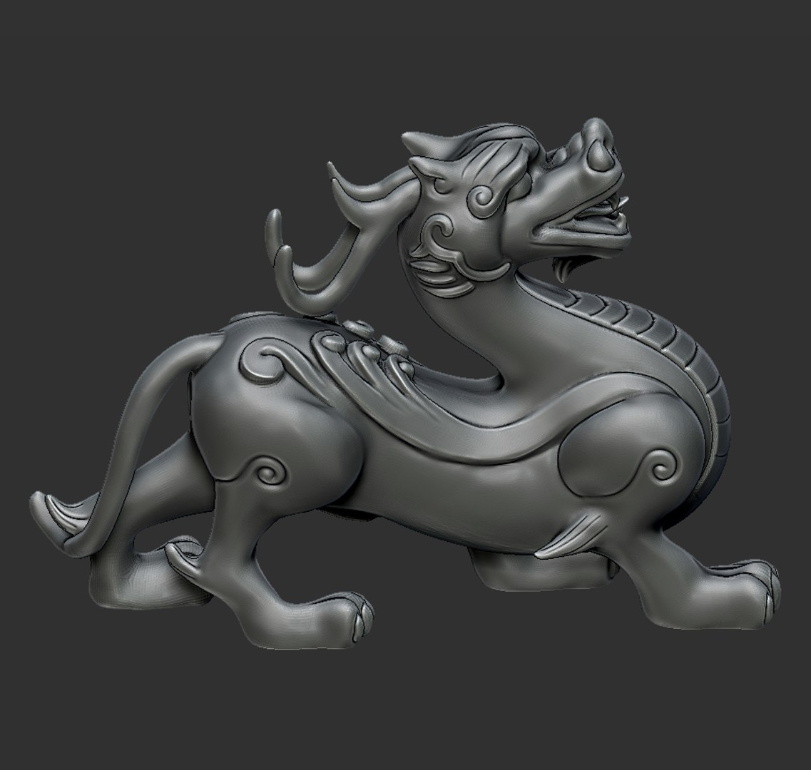 3D Ancient Pixiu Highpoly - TurboSquid 1611503