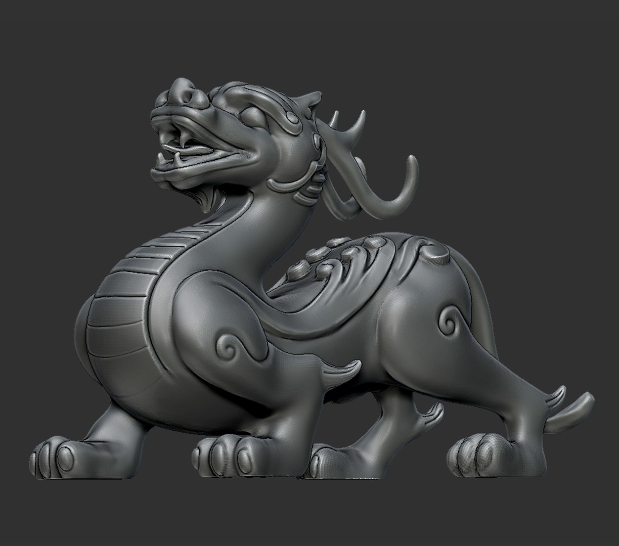 3D Ancient Pixiu Highpoly - TurboSquid 1611503