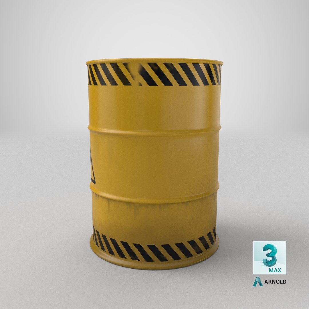 Nuclear Waste Barrel 3D - TurboSquid 2071392