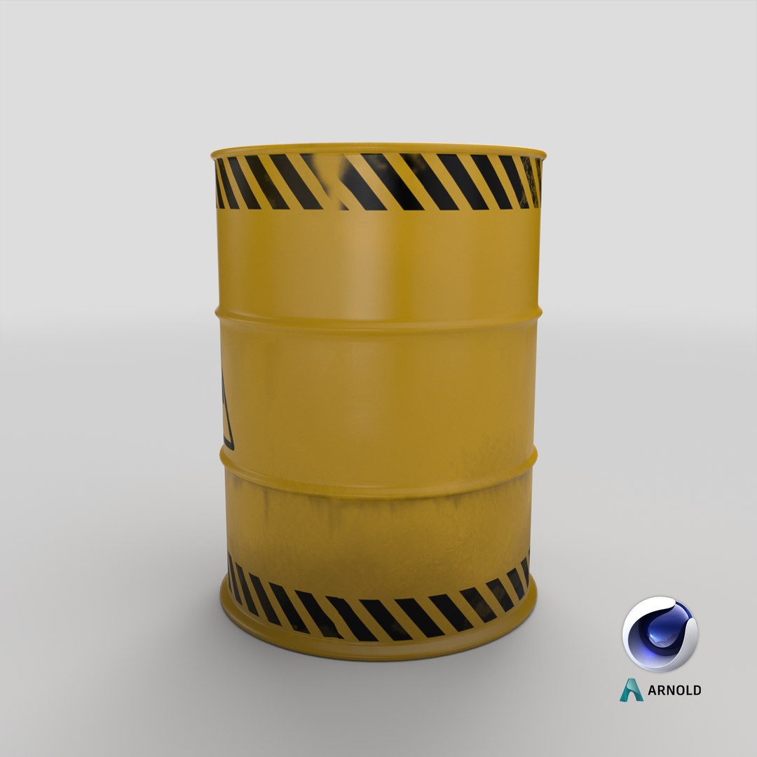 Nuclear Waste Barrel 3D - TurboSquid 2071392