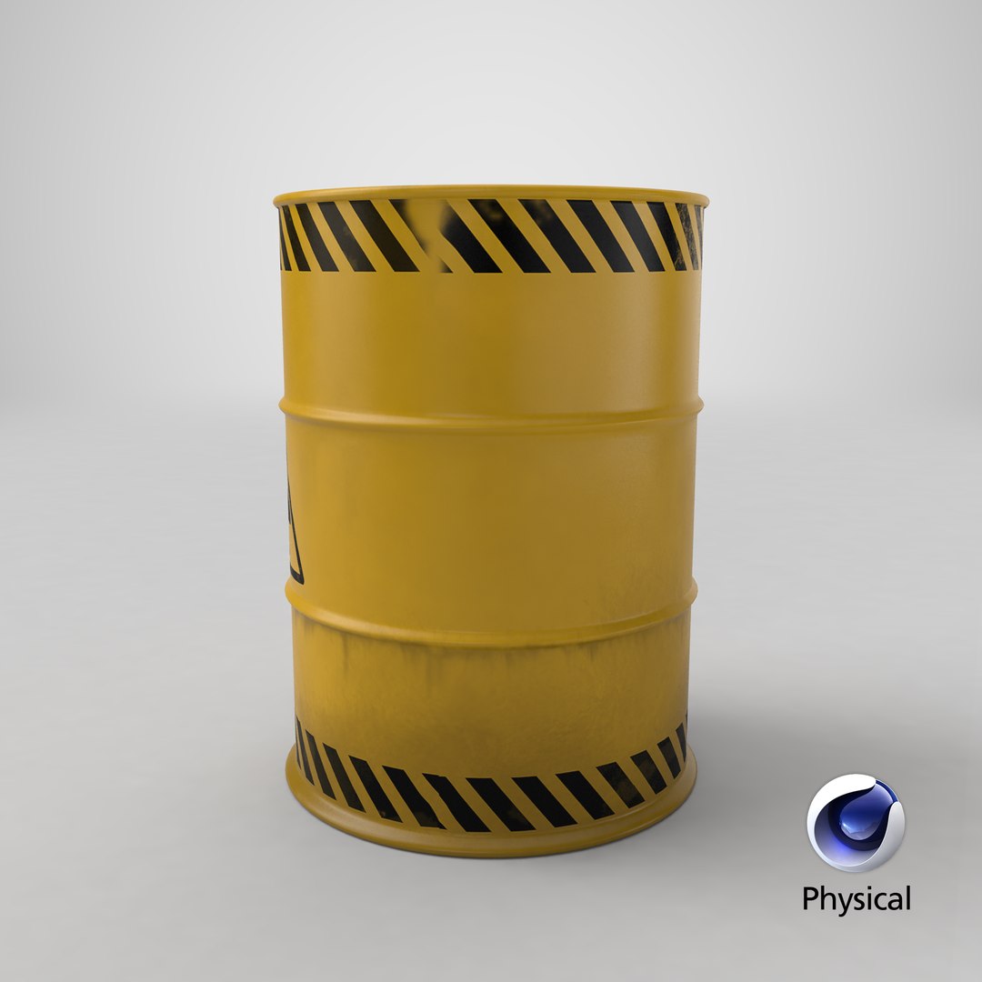 Nuclear Waste Barrel 3D - TurboSquid 2071392