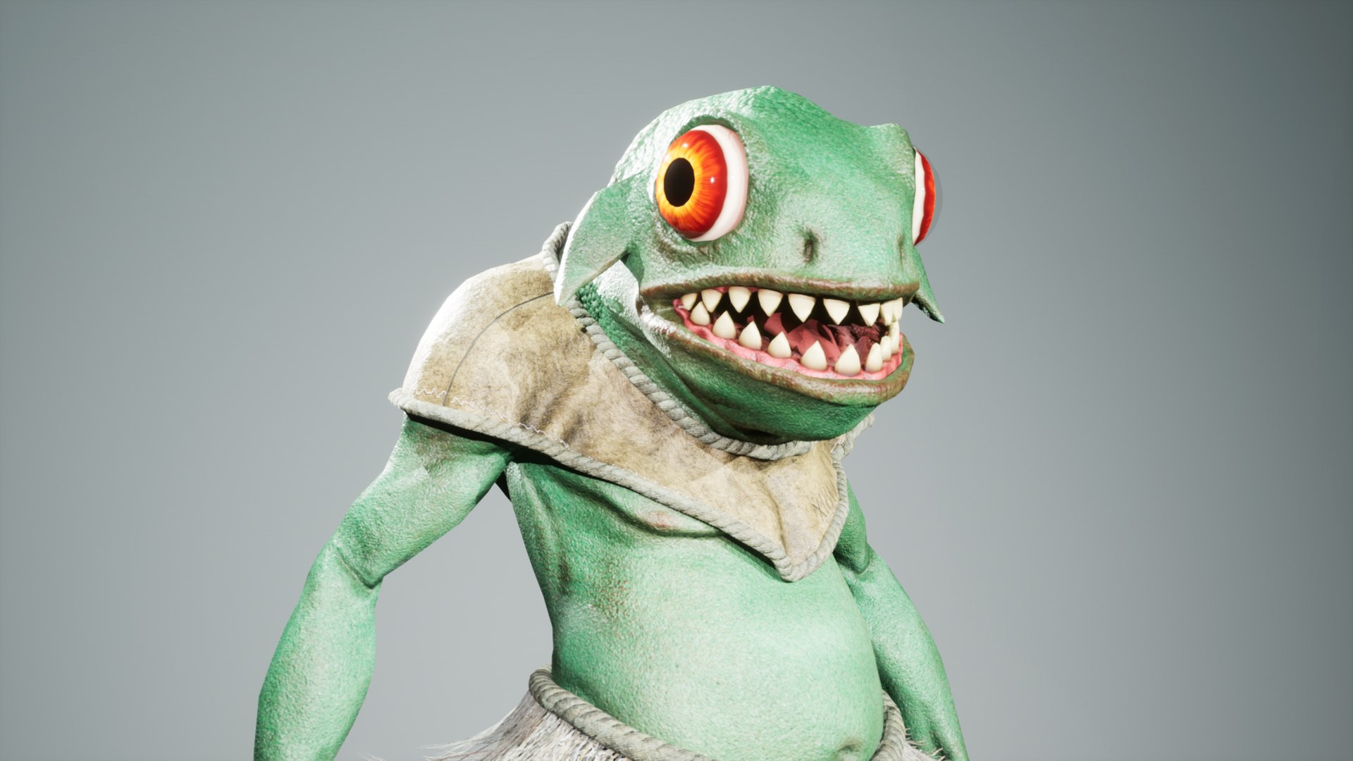 3D Gecko Warrior - TurboSquid 2084247