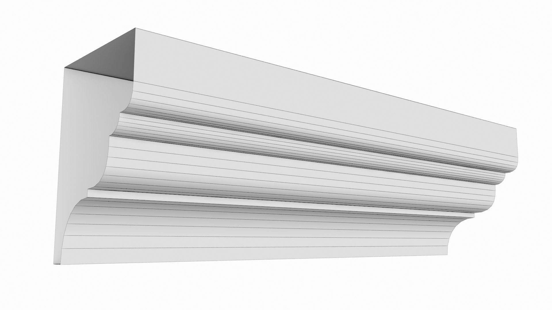 Cornice 78 Straight 3D Model - TurboSquid 2002558