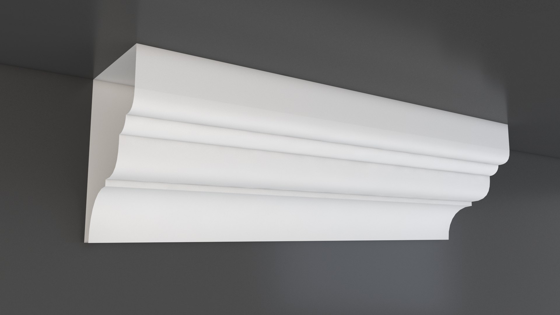 Cornice 78 Straight 3D Model - TurboSquid 2002558