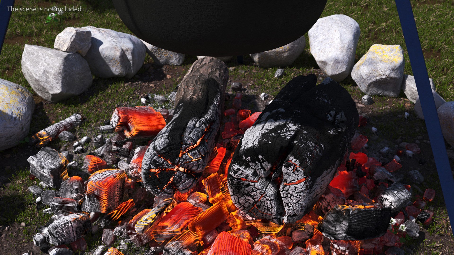 Smoldering Log Model - TurboSquid 2374694