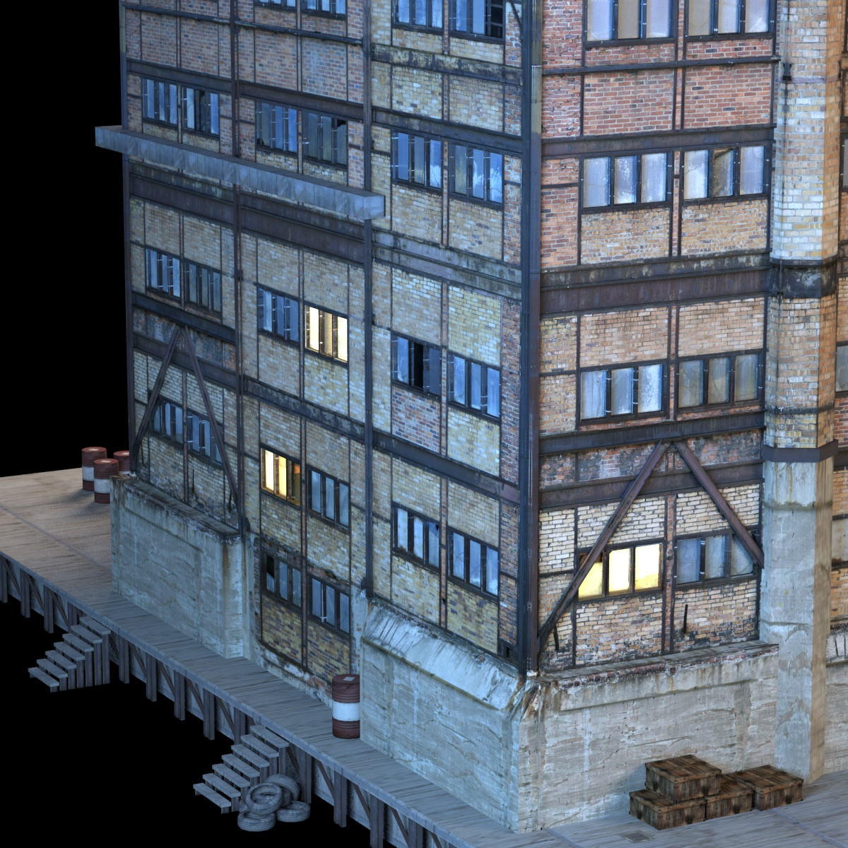 3ds max old building
