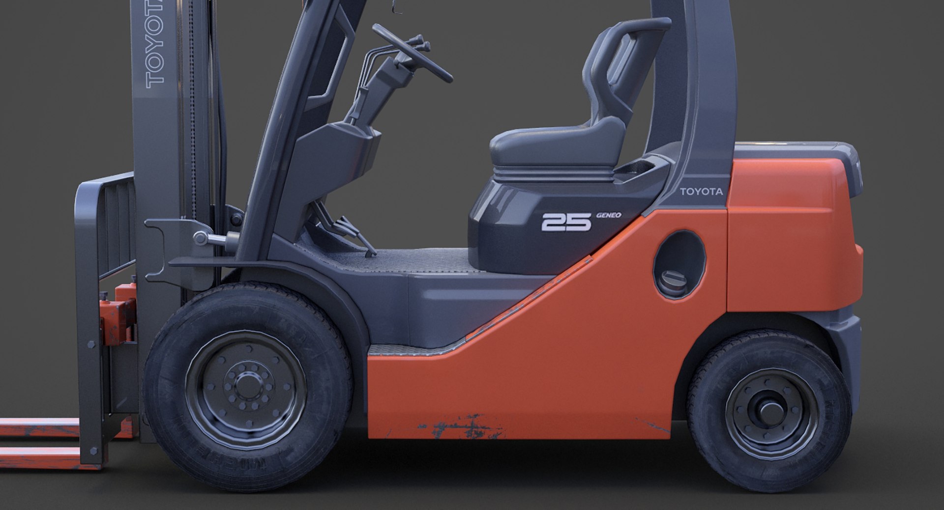 3D Toyota Geneo 25 Forklift - TurboSquid 2170692