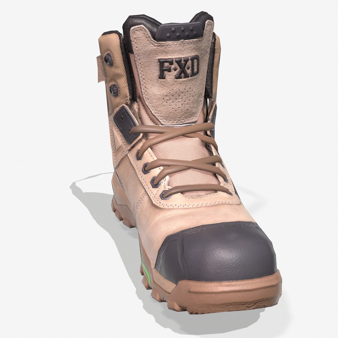 Fxd Work Boot 3D Model - TurboSquid 1708870