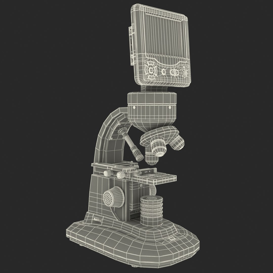 lcd digital microscope 3d model