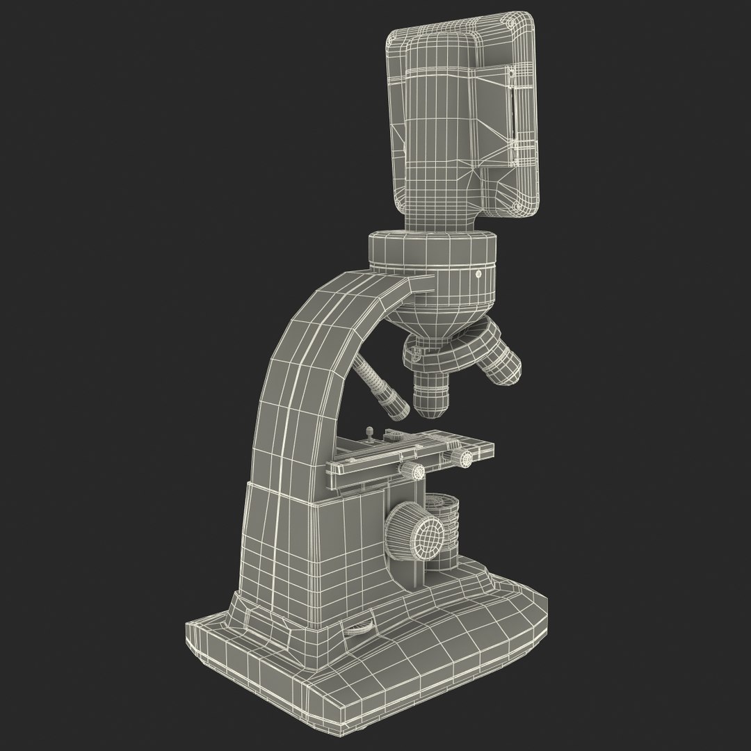 lcd digital microscope 3d model
