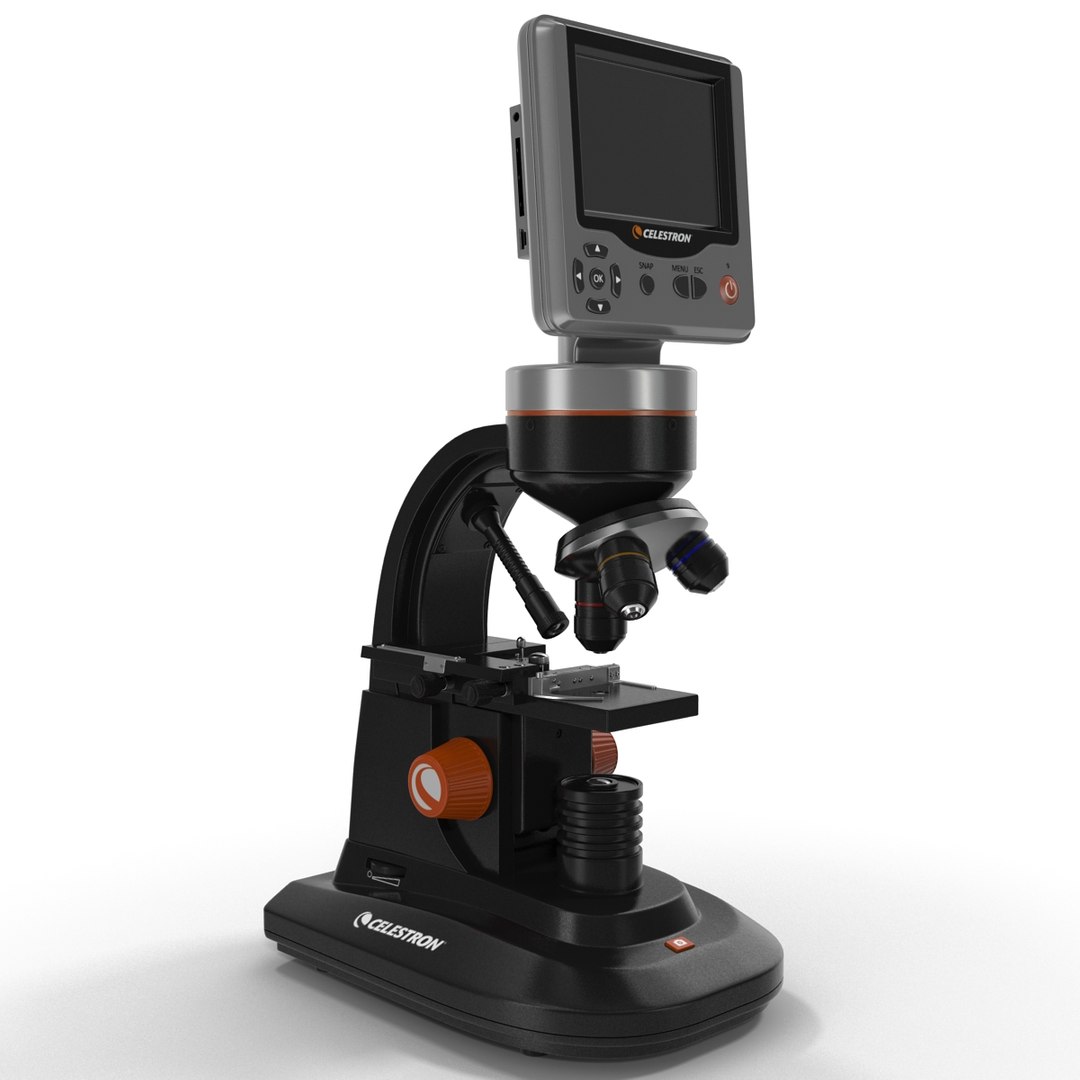 Lcd Digital Microscope 3d Model