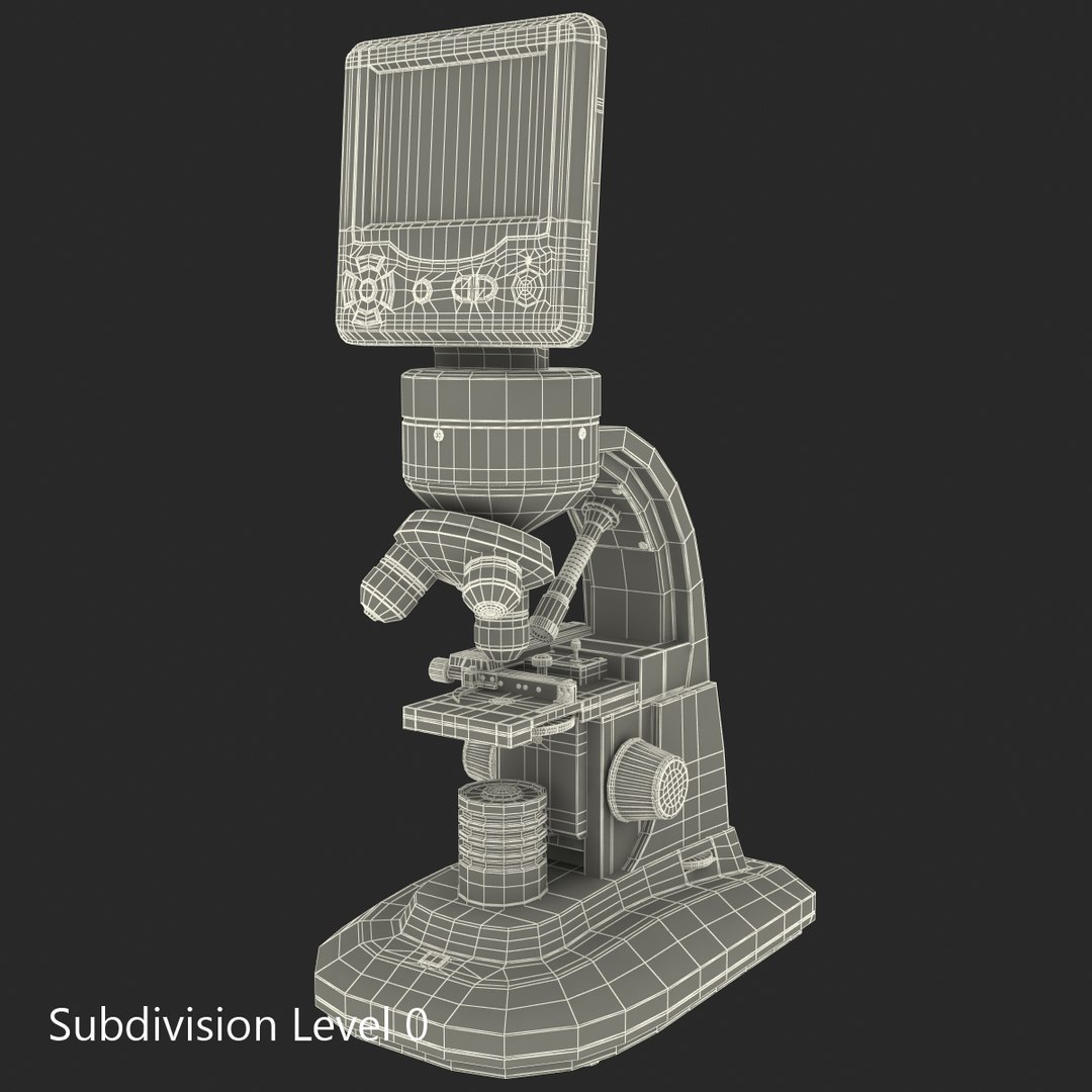 Lcd Digital Microscope 3d Model