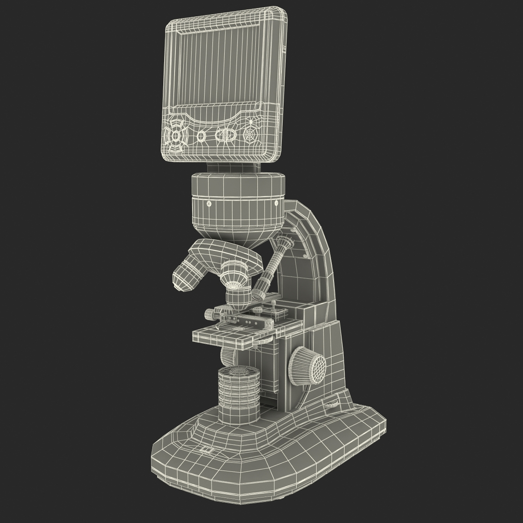 Lcd Digital Microscope 3d Model