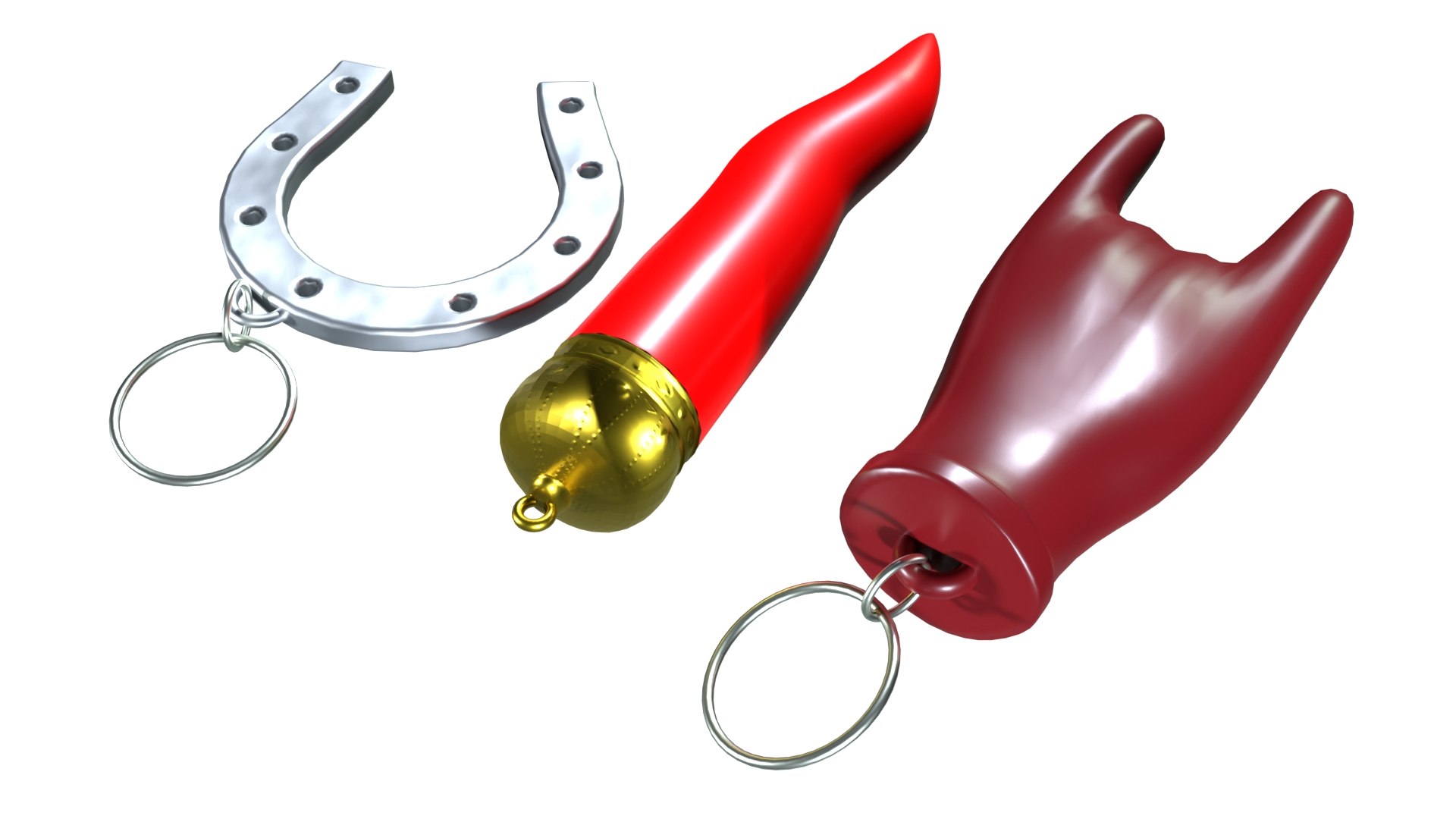 3D Lucky Charm Amulets - TurboSquid 1917094