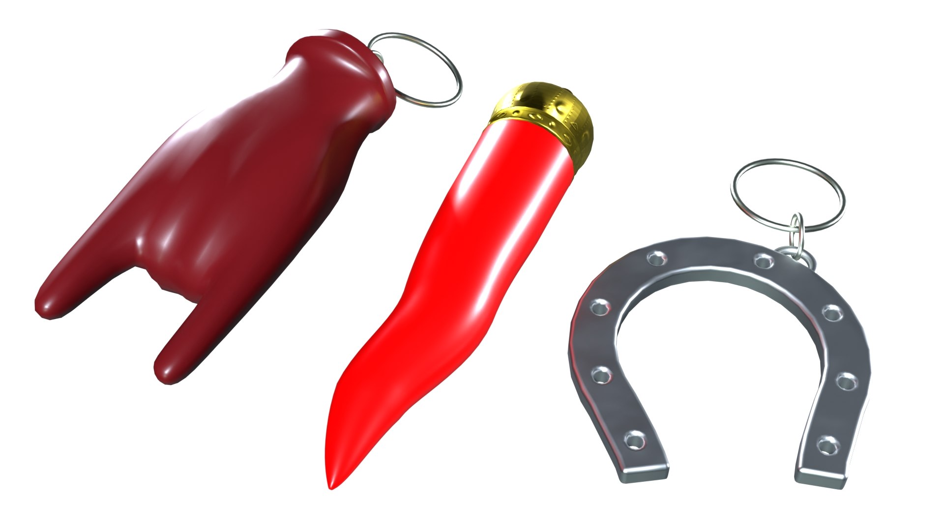 3D Lucky Charm Amulets - TurboSquid 1917094