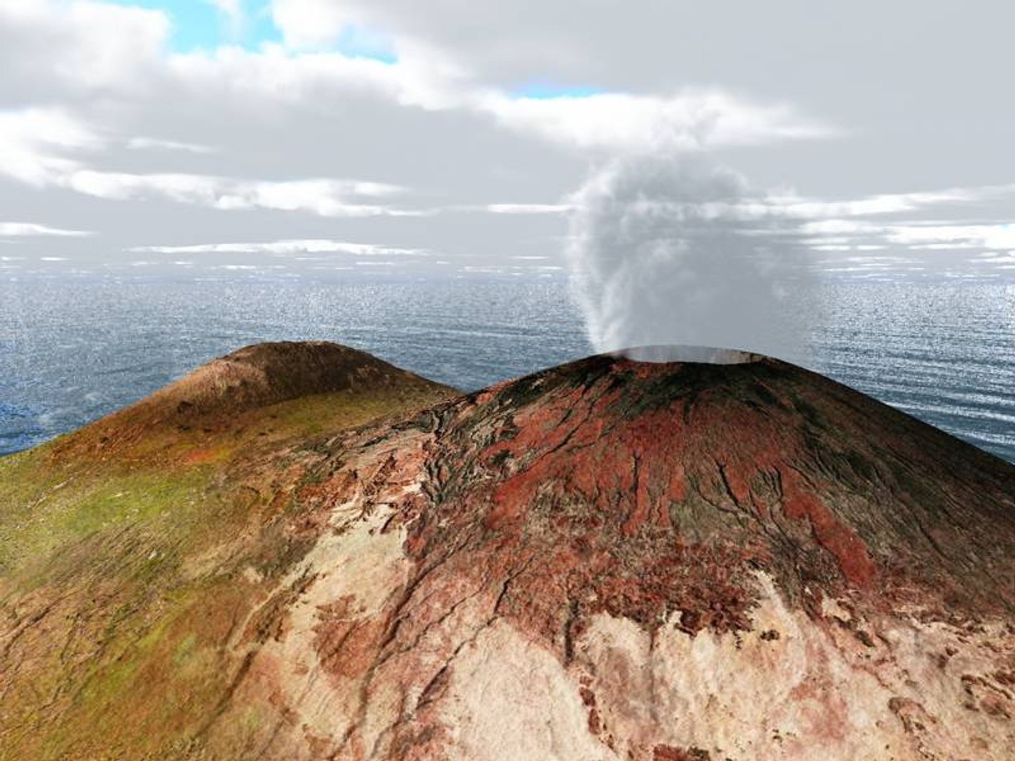 Vue Volcanic Island Volcanoes