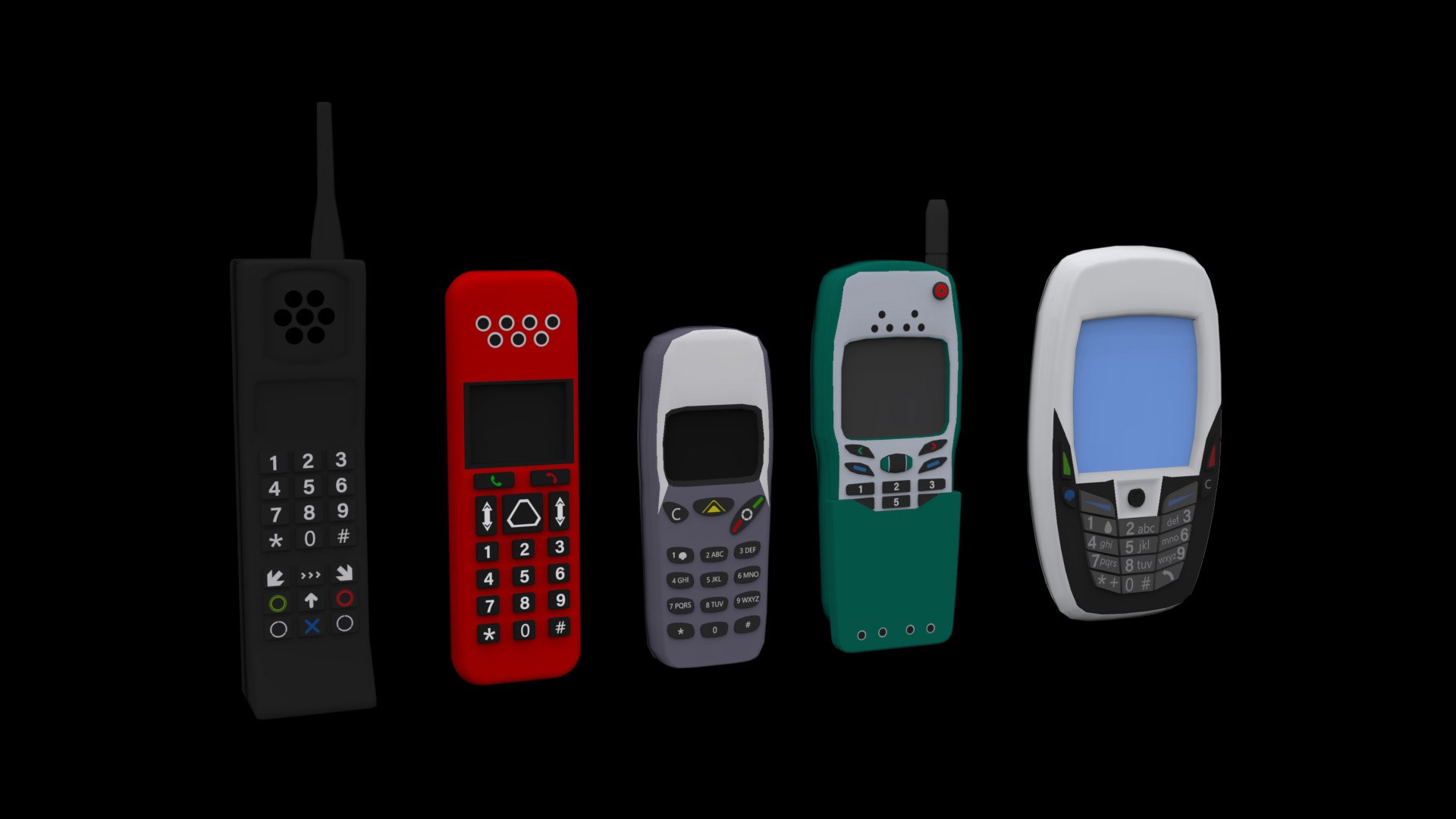 Phone Pack Low Poly 3D Model - TurboSquid 2024009
