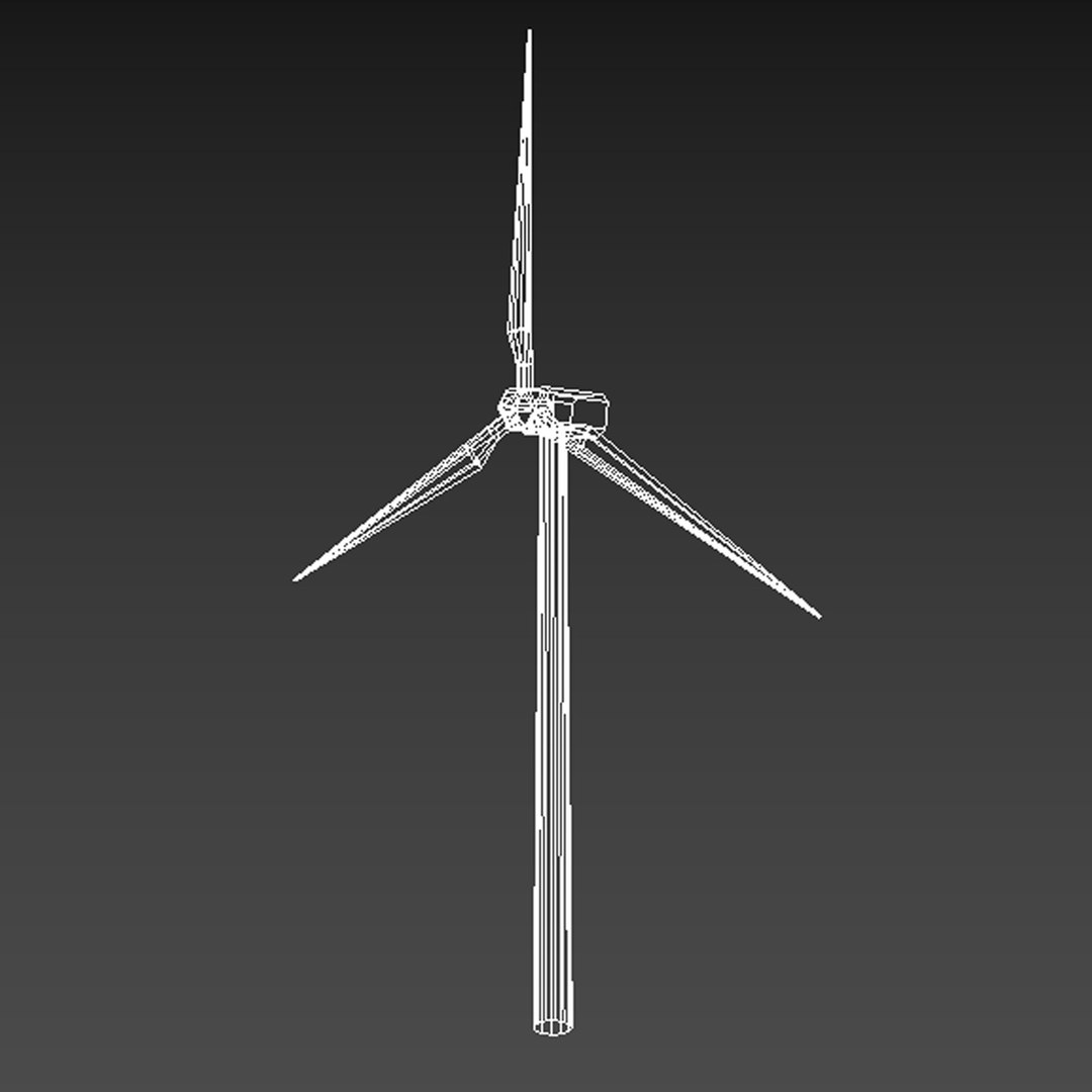 3D Low Poly Wind Mill Wind Turbine - TurboSquid 1778154