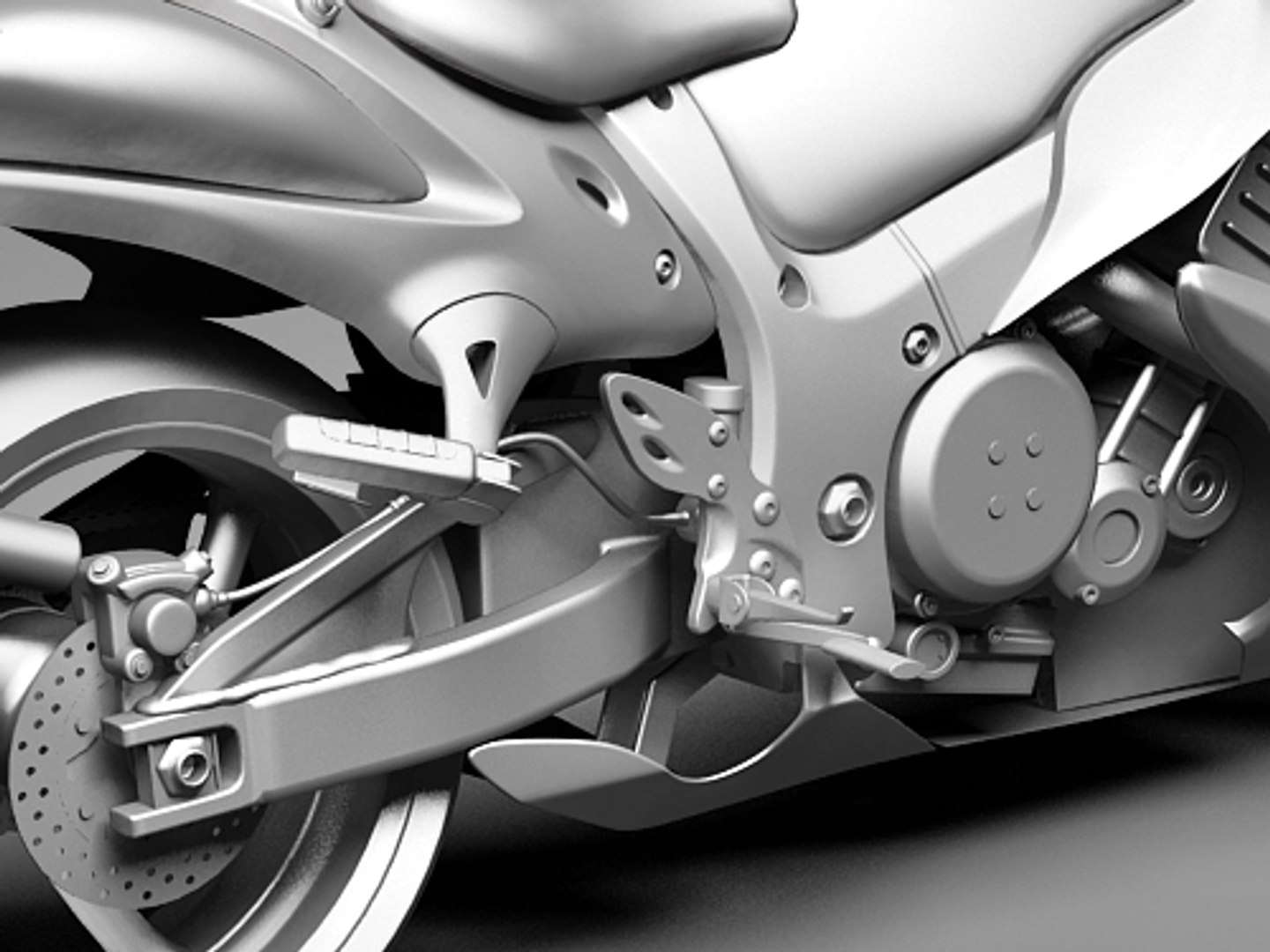 Suzuki Hayabusa Sport 3d Model