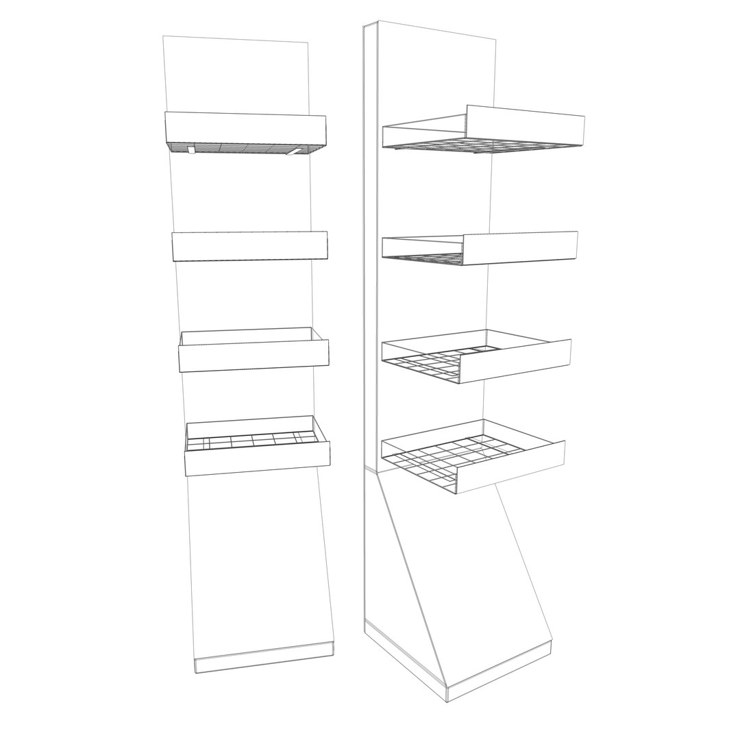 Display Rack 3D - TurboSquid 1361640
