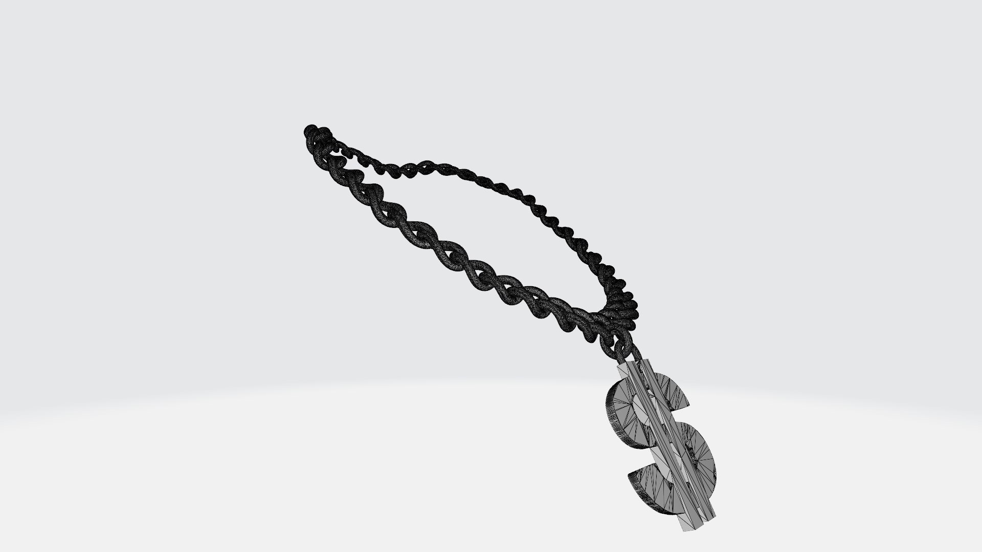Dollar Necklace 3D Model - TurboSquid 1891979