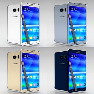 3D Samsung Galaxy Note 5 Models - Browse & Download Formats - TurboSquid