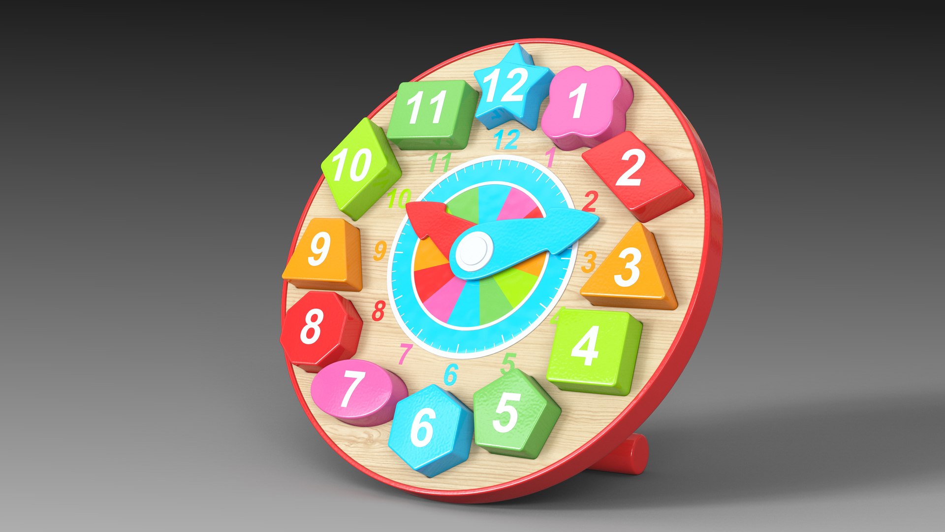 Toy Puzzle Clock model - TurboSquid 1879022