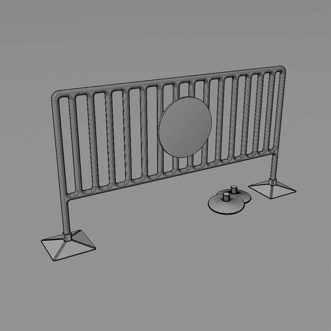 3D Stop Fence - TurboSquid 2205014