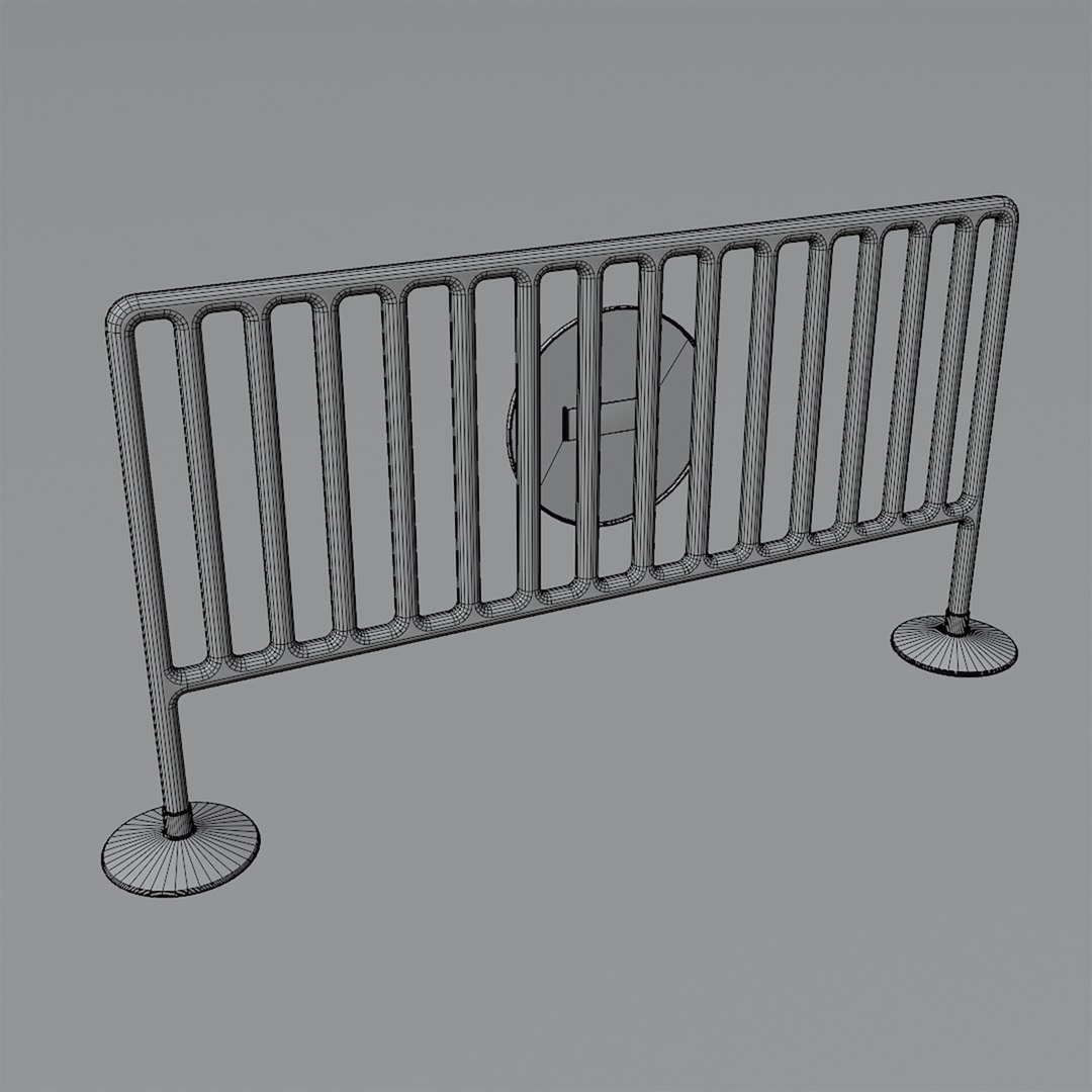 3D Stop Fence - TurboSquid 2205014