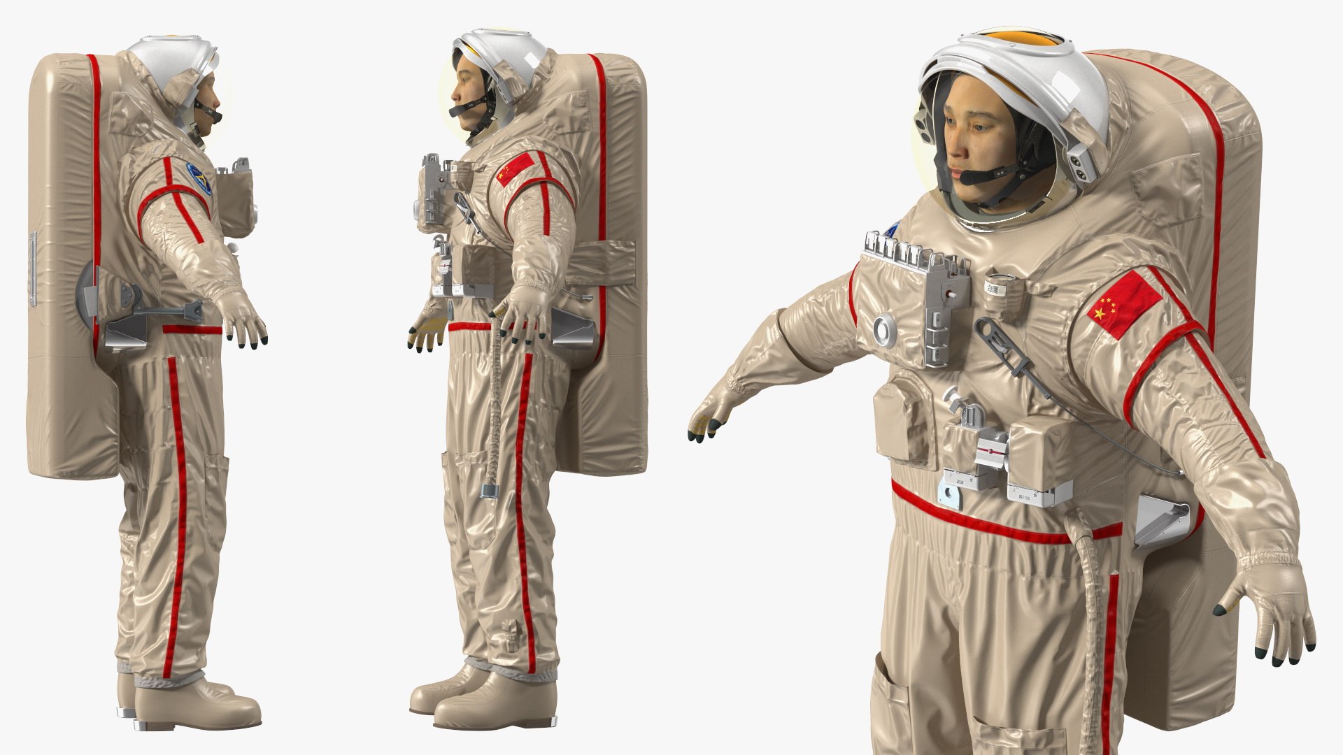 3D Chinese Astronaut Space Suit Haiying - TurboSquid 2207186