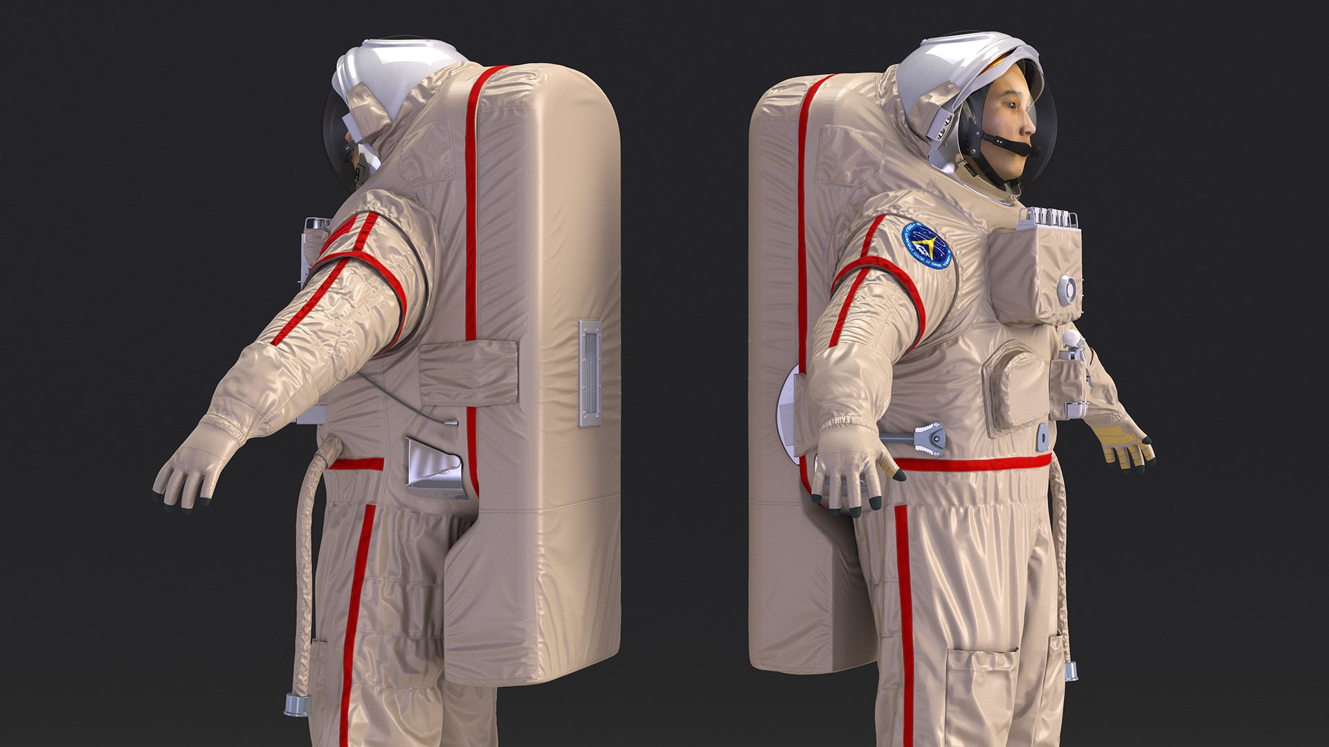 3D Chinese Astronaut Space Suit Haiying - TurboSquid 2207186